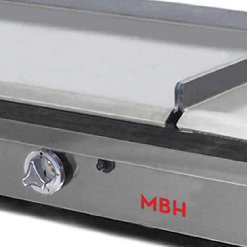 Professional double cooking gas griddles made of laminated steel - MBH