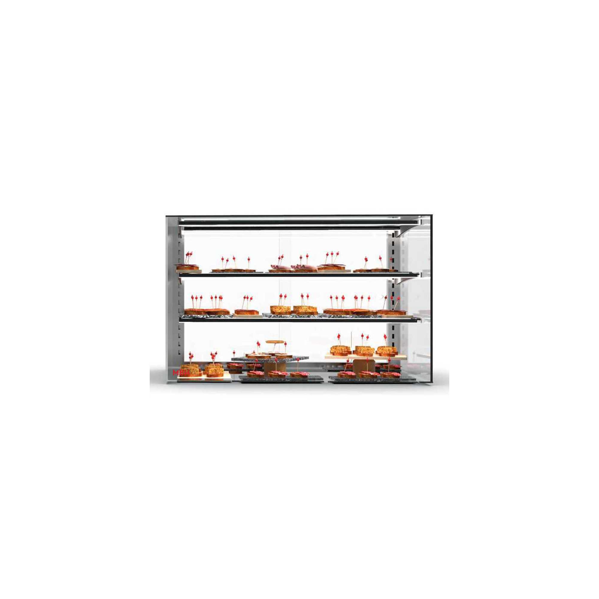 Tabletop Display Cases with 2 Shelves and Great Vision | MBH Vision ...