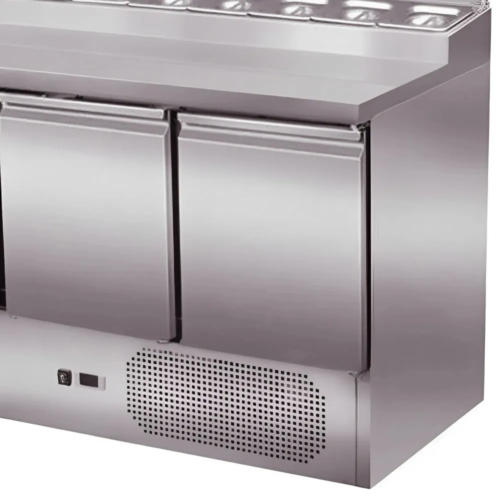 MBH - Refrigerated Preparation Table 3 Doors 260 Liters 1365x700mm