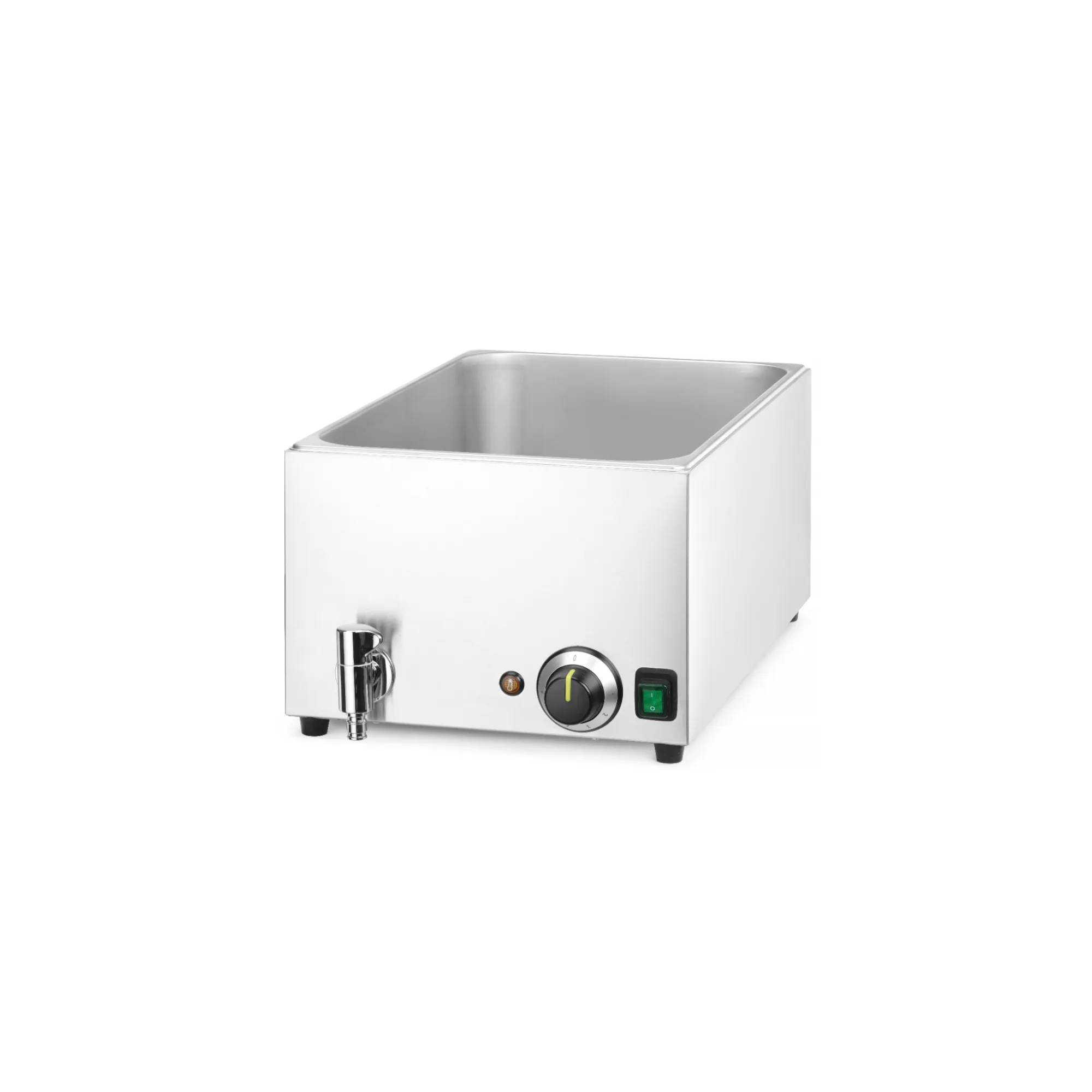 MBH - Professional Bain-Marie with Drain Tap in Stainless Steel
