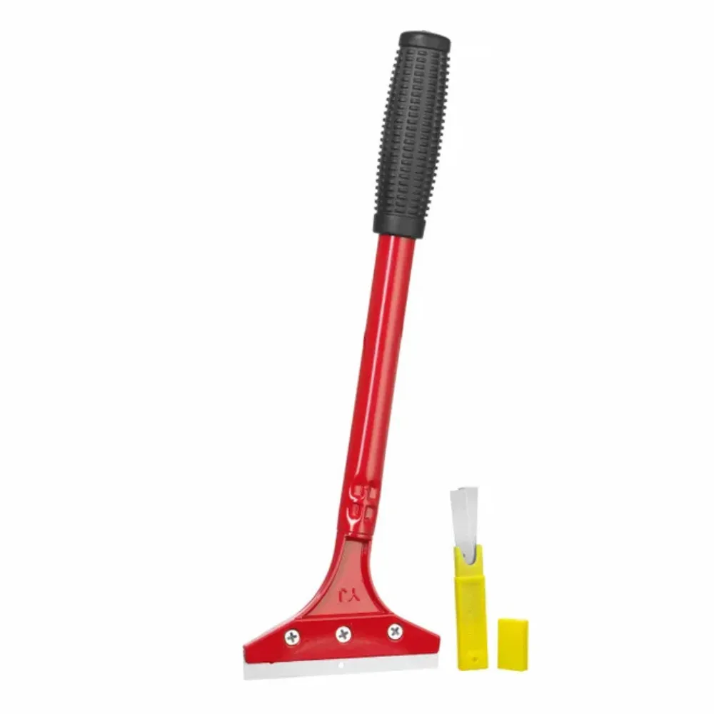 MBH - Metal grill scraper with ergonomic grip and spare blade