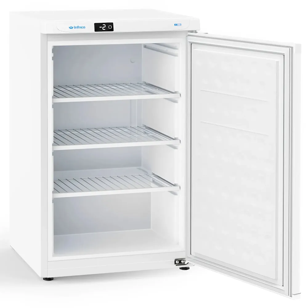 MBH - Small white undercounter freezer 84 L with 3 shelves