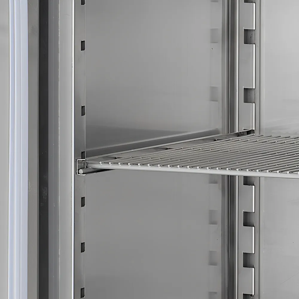 MBH - Congelador vertical mixto inox 600 L GN 2/1 hostelería con 2 puertas