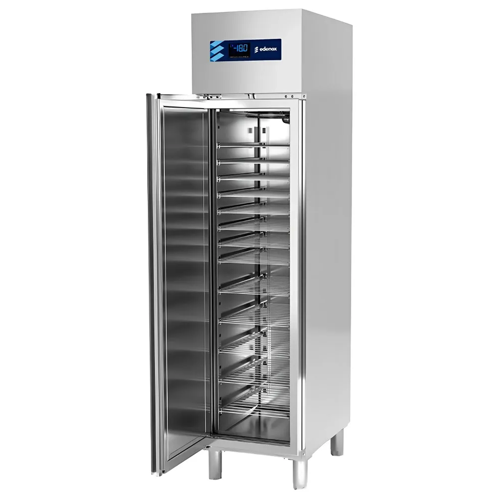 MBH - Vertical freezer INOX 500 L solid door for hospitality