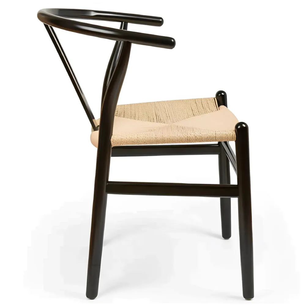 MBH - Oslo Indoor Chair in Beech Wood with Waterproof Seat