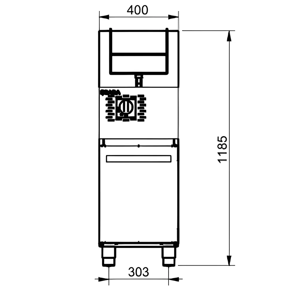 Professional Floor Standing Gas Fryer 16L Sara by Repagas - MBH