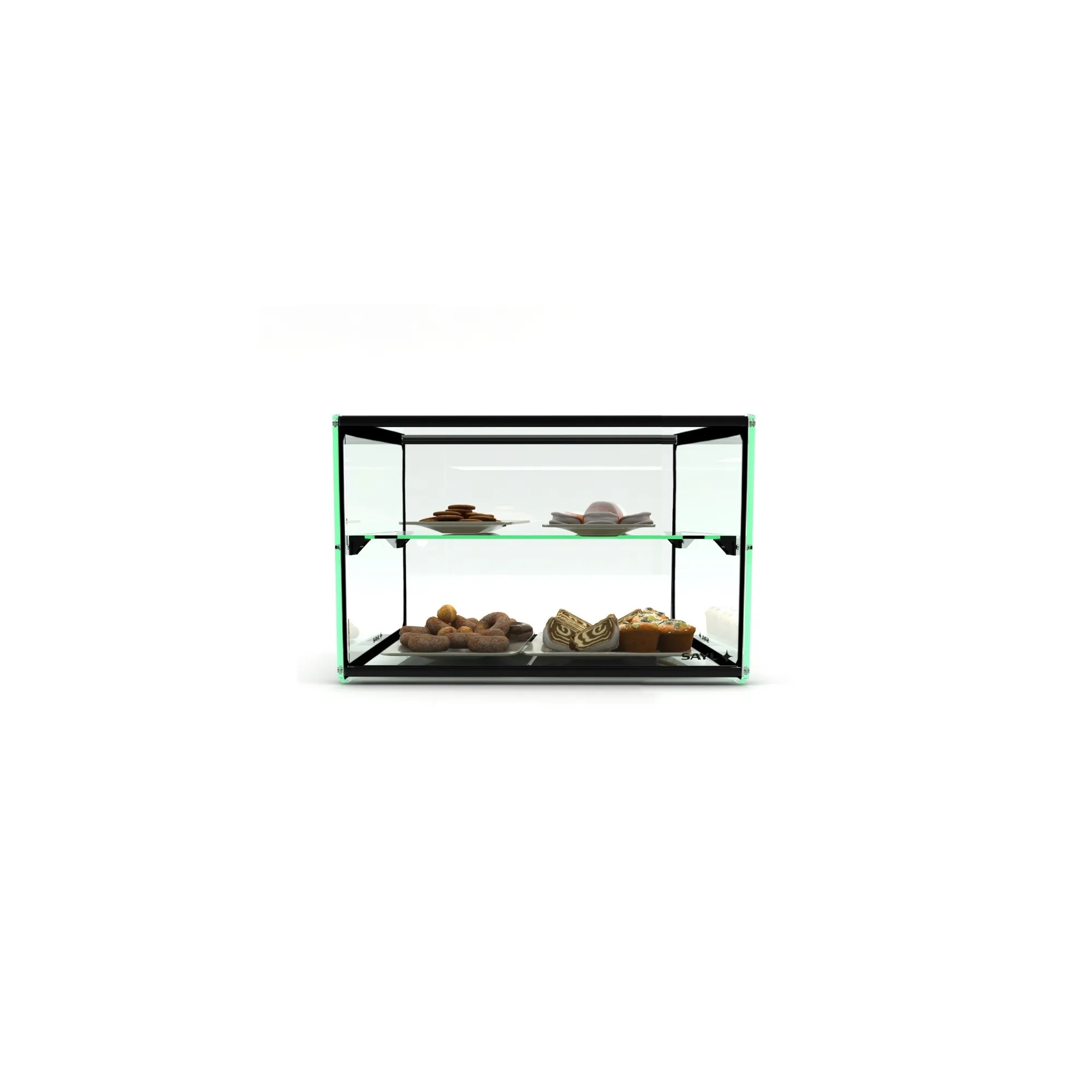 Display case Stight Line with shelf Sayl Catering - MBH