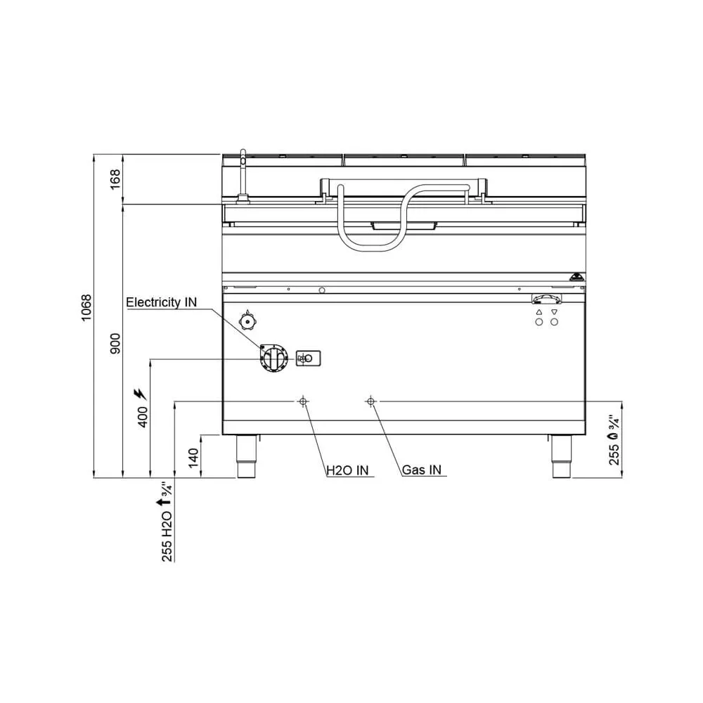 BERTO's 120 liter gas tilting frying pan - Machinery for Bar and ...
